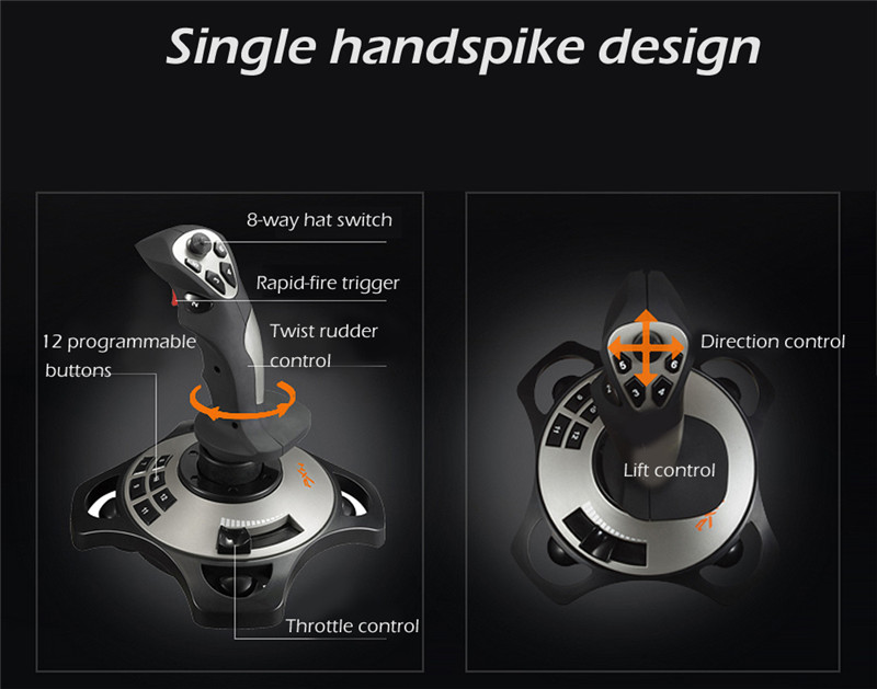 PXN PRO 2113 Wired 4 Axles Flying Game Joystick Simulator Controller PXN PRO 2113 Wired 4 Axles Flying Game Joystick Simulator Controller